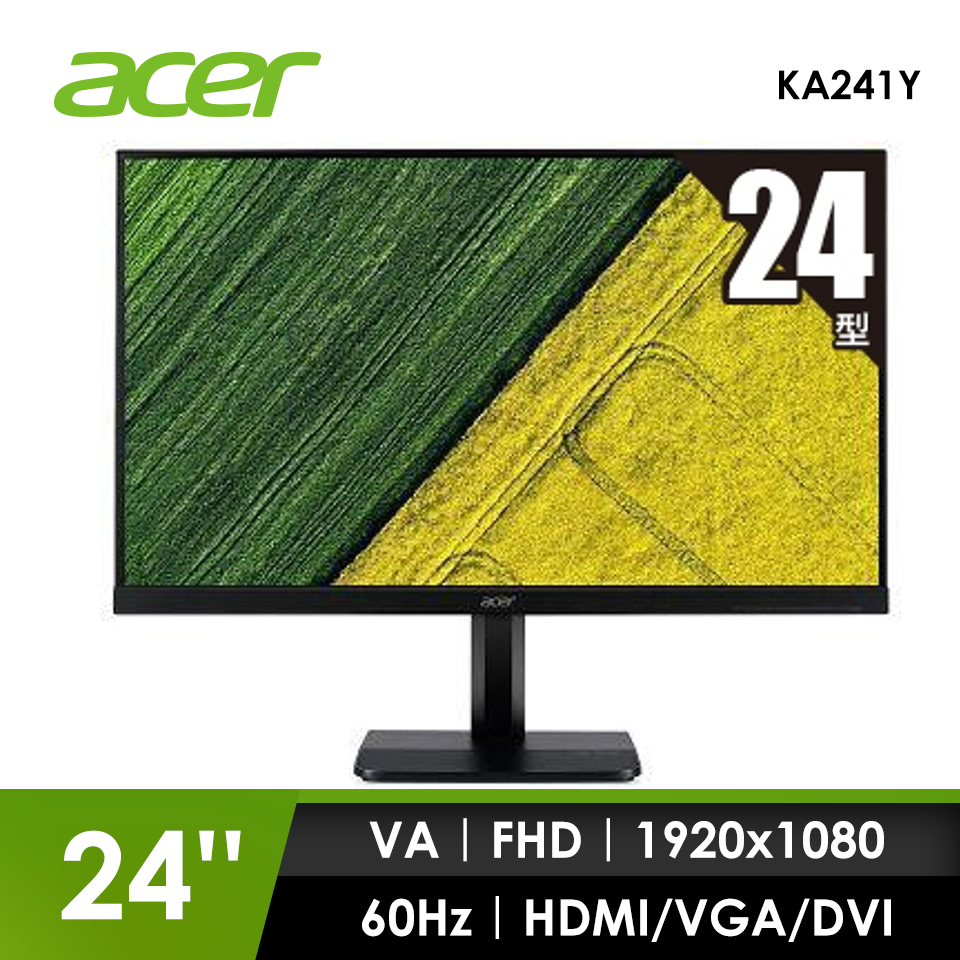 (拆封品) 宏碁 ACER KA241Y VA 24" 液晶顯示器 KA241Y燦坤線上購物