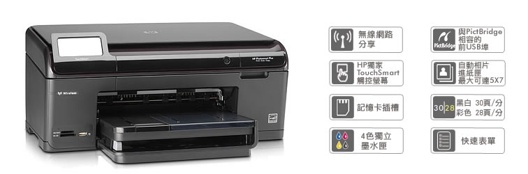 HP Photosmart B209a 噴墨相片事務機(CD035A#AB0) CD035A-AB0燦坤線上購物