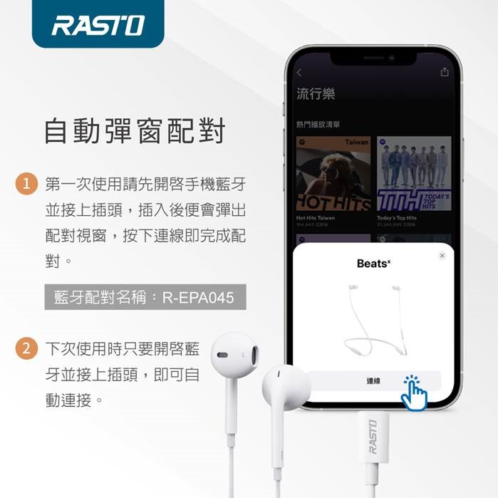 RASTO RS41 For iOS蘋果專用線控耳機 R-EPA045燦坤線上購物