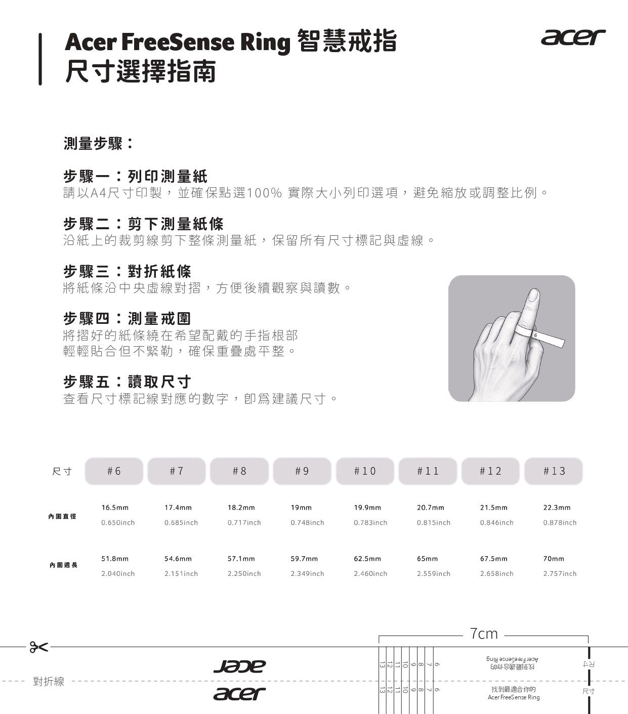 Acer FreeSense Ring 智慧戒指 7號-玫瑰金 AWD501 RG-M-SZ7燦坤線上購物
